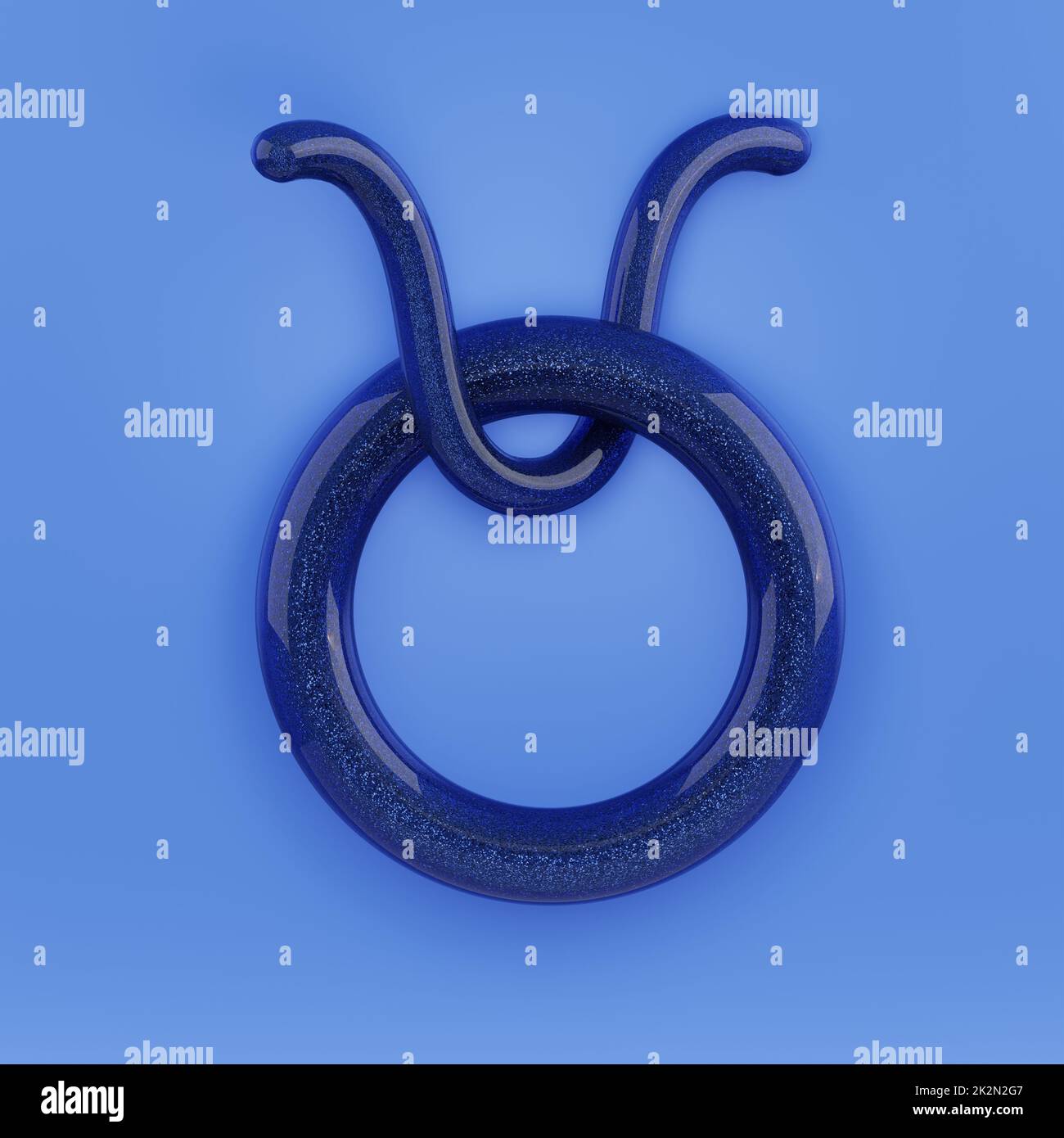 3D illustration of Taurus Zodiac sign Stock Photo - Alamy