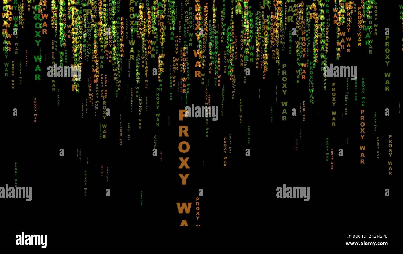 Proxy war on the web concept Stock Photo - Alamy