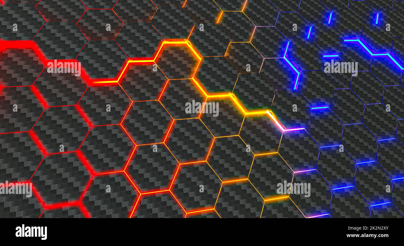 modern geometric background with carbon fiber hexagons Stock Photo - Alamy