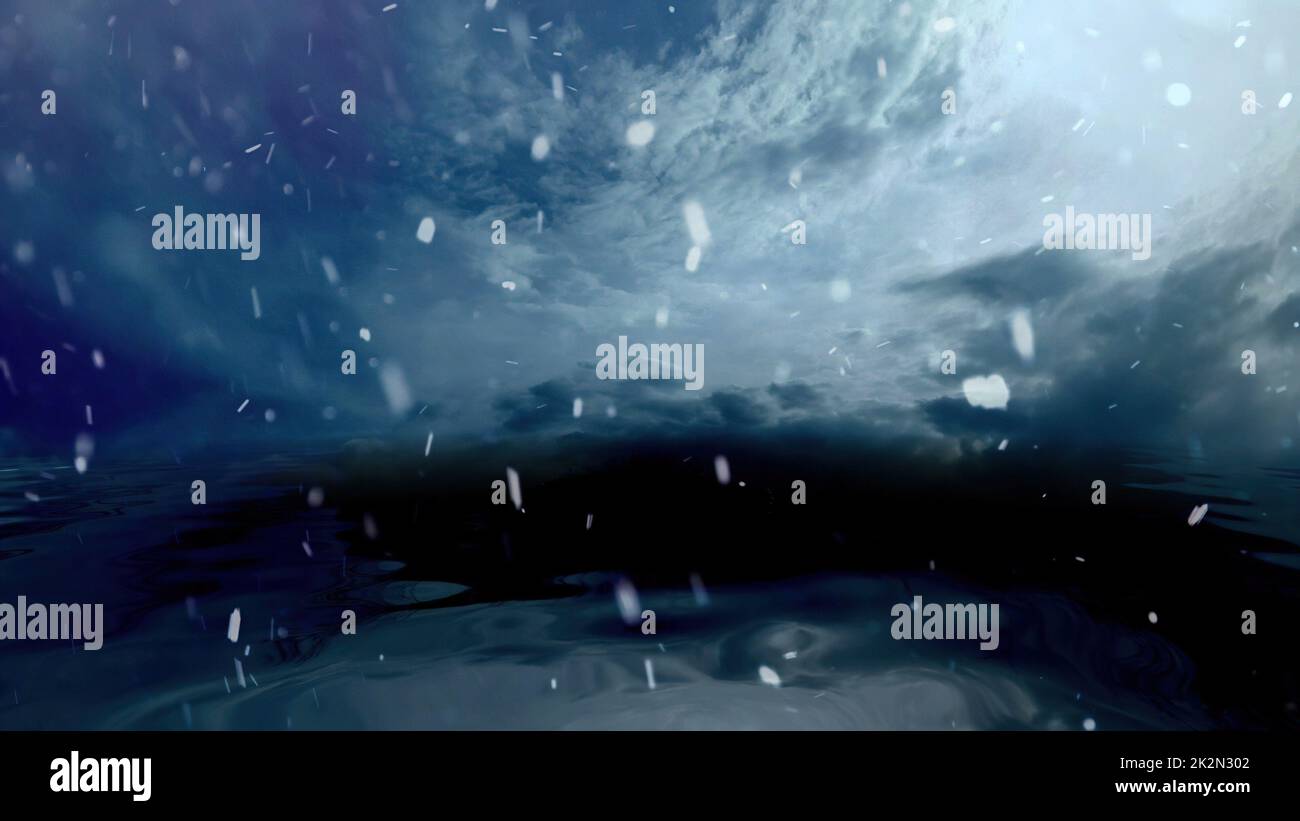 Dark clouds over the ocean hi-res stock photography and images - Alamy