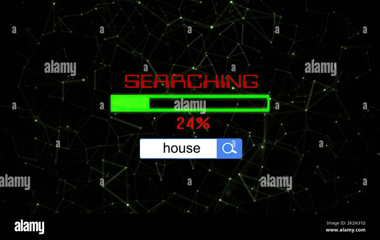 Searching for house online concept Stock Photo - Alamy