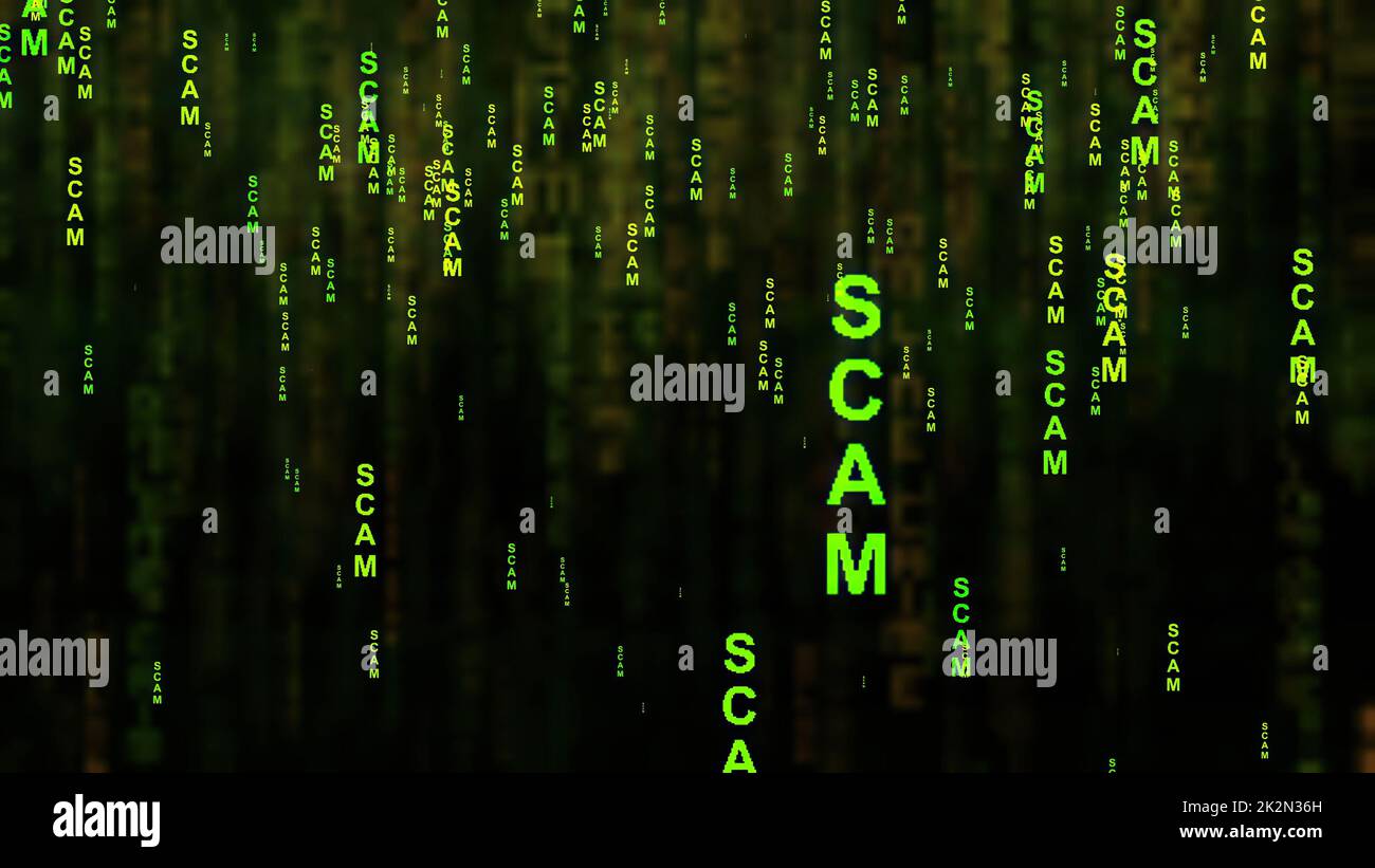 Cyber scam alert binary hi-res stock photography and images - Alamy