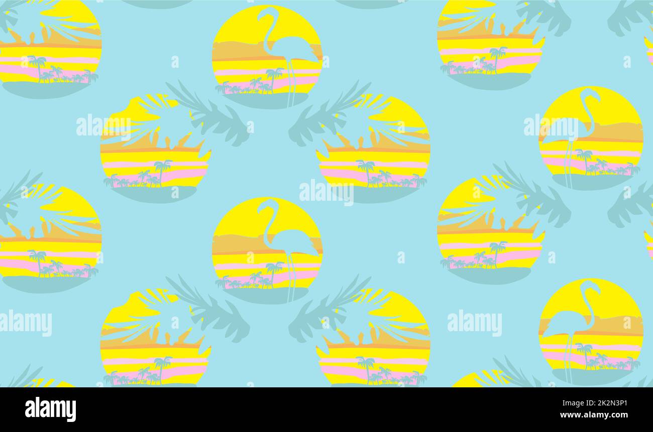 Flamingo vector silhouette reflection hi-res stock photography and ...