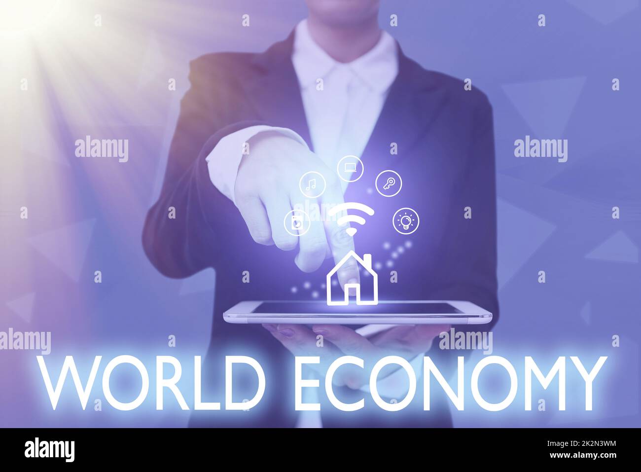 Text sign showing World Economy. Business approach Global Worldwide ...