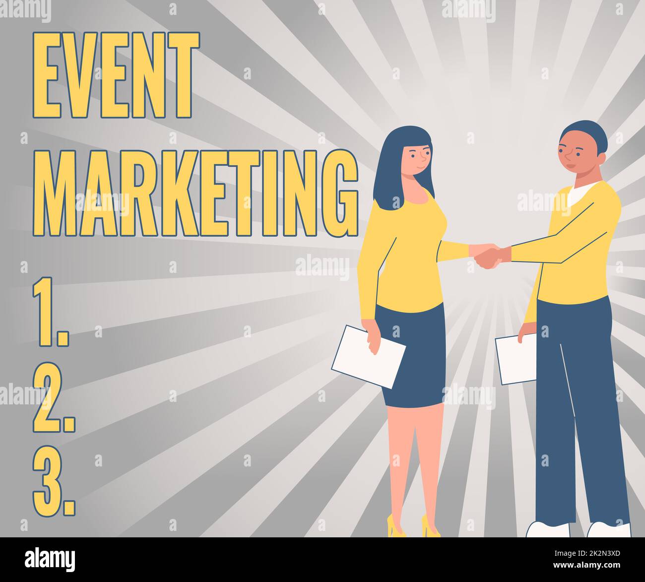Sign displaying Event Marketing. Business idea describes process of developing display to ...