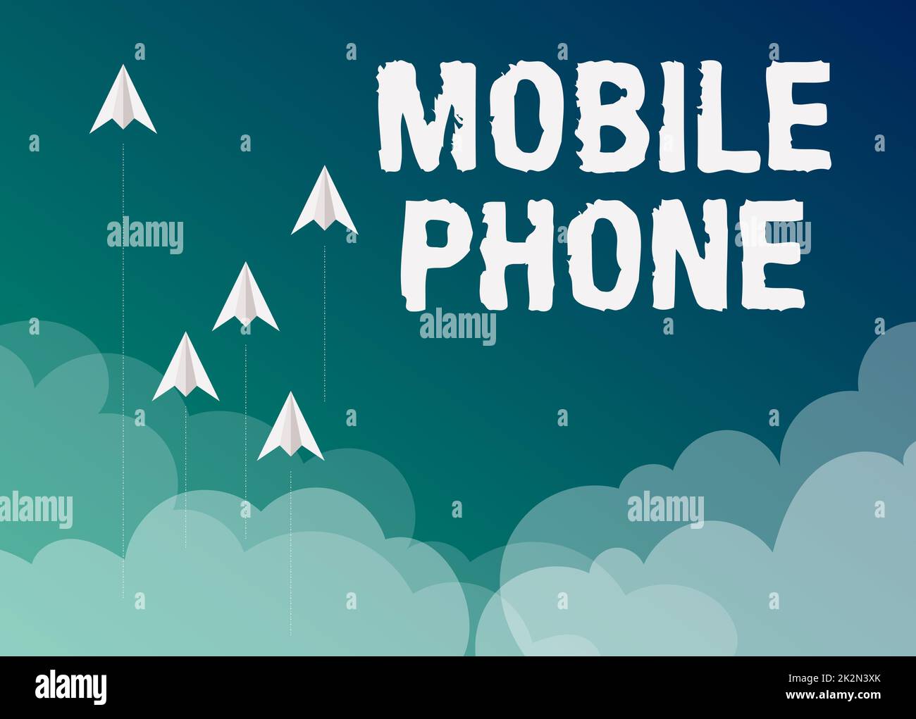 Writing Displaying Text Mobile Phone Word For A Handheld Device Used