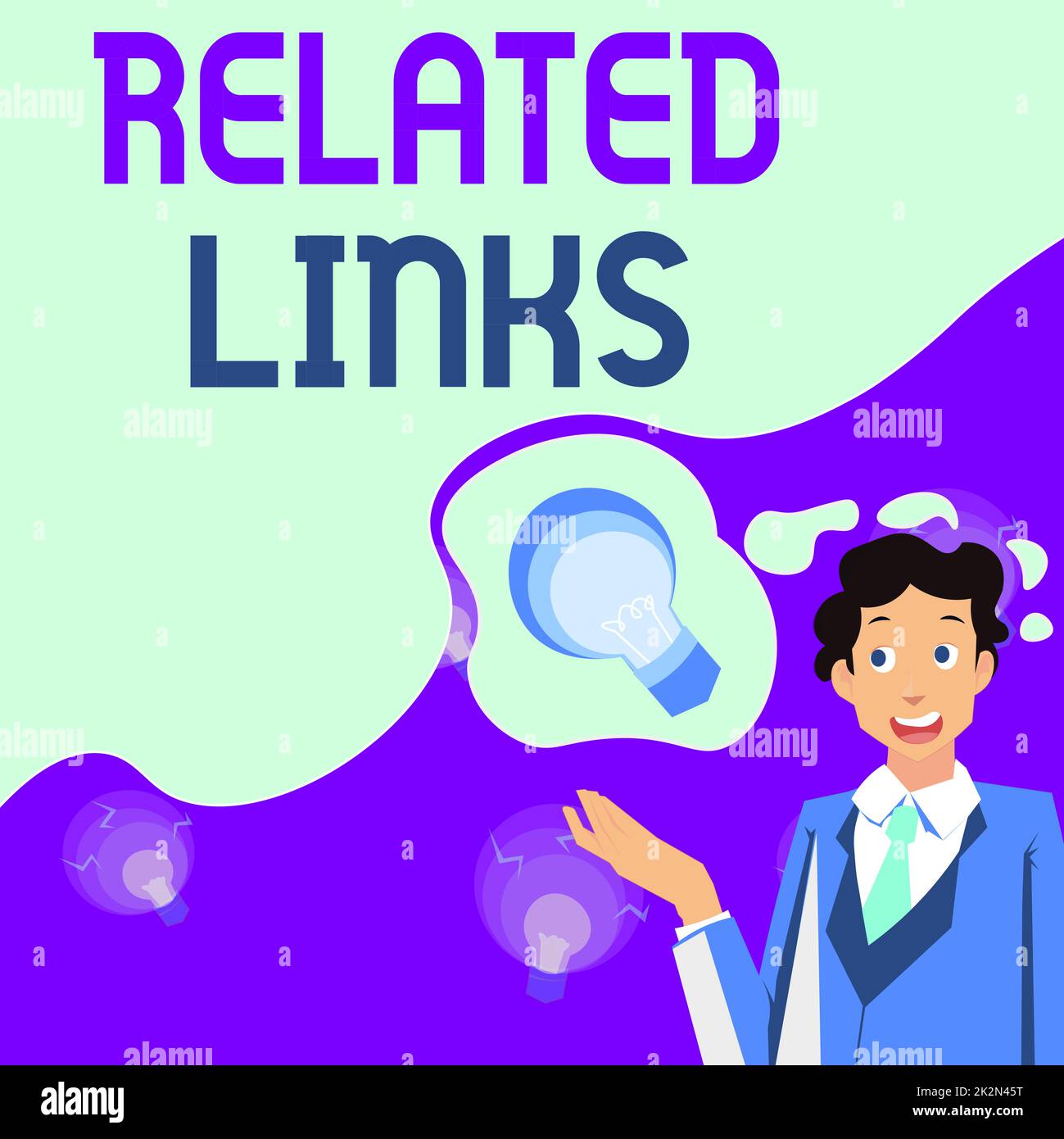 Conceptual caption Related Links. Business approach Website inside a ...