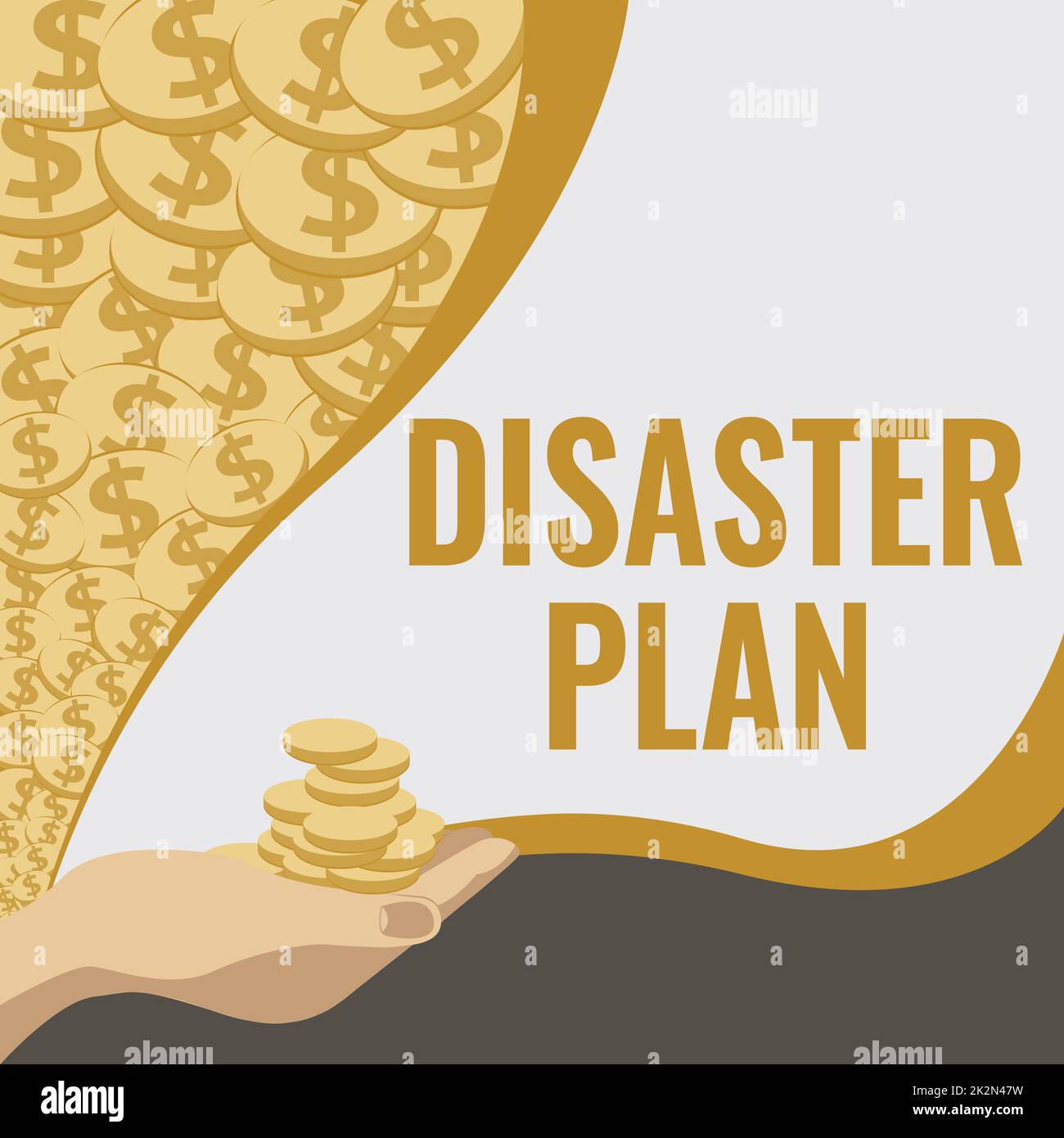 Text sign showing Disaster Plan. Business showcase Respond to Emergency ...