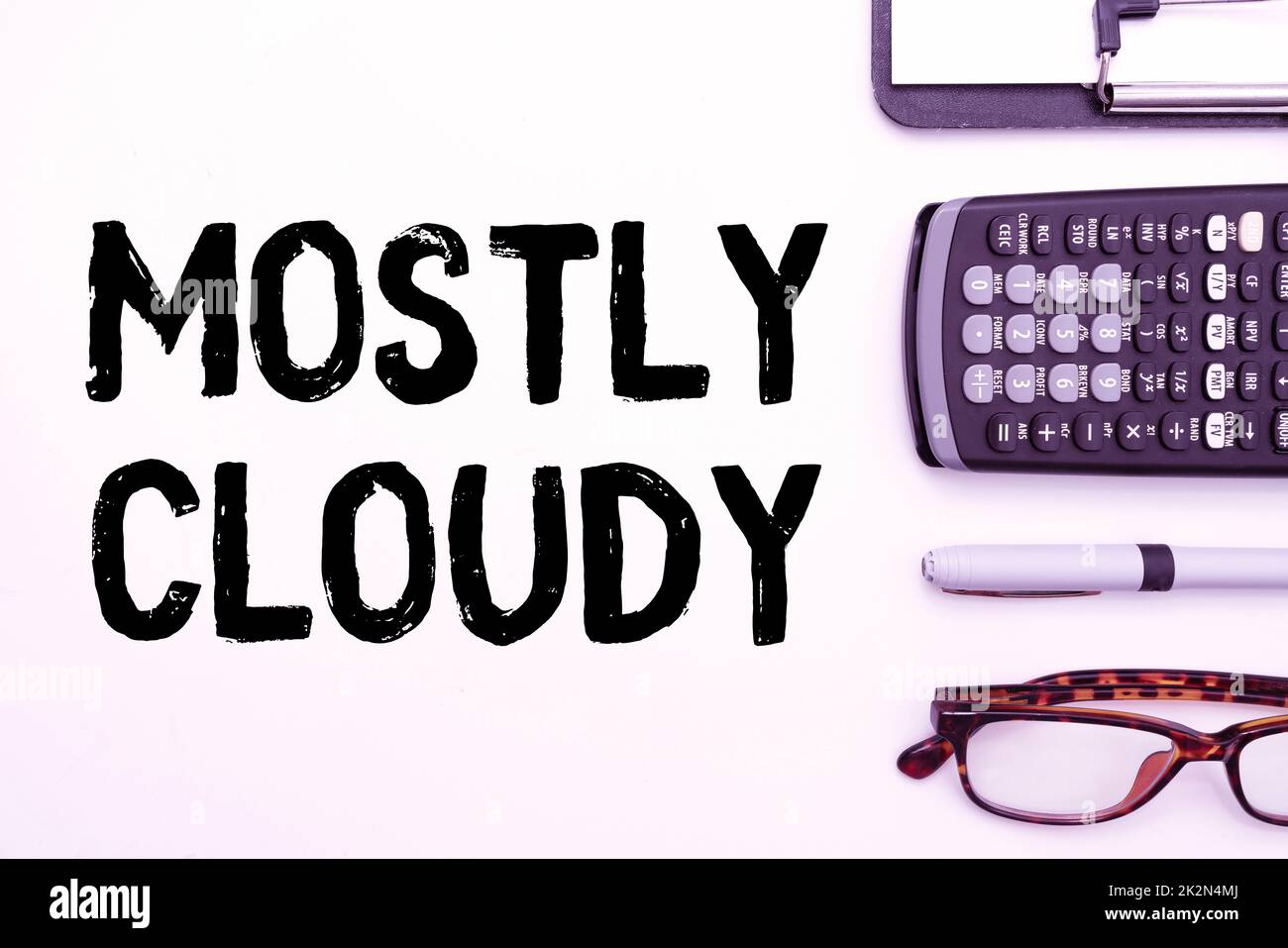 Hand writing sign Mostly Cloudy. Business showcase Shadowy Vaporous ...