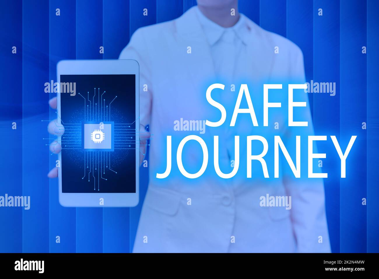 Writing displaying text Safe Journey. Conceptual photo Blessing Bid farewell Drive carefully Use ...