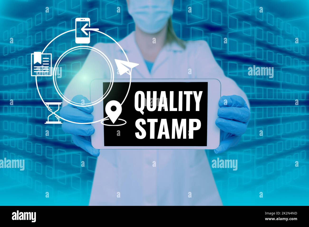 Conceptual display Quality Stamp. Concept meaning Seal of Approval Good ...