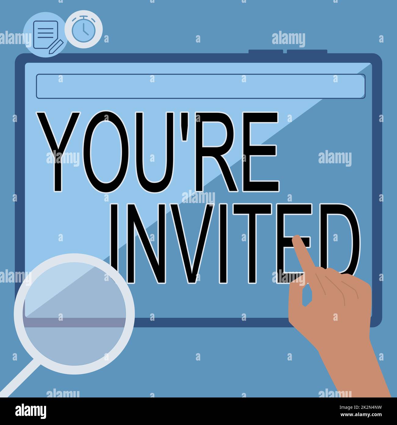 Text sign showing You Re Invited. Business approach Please join us in ...