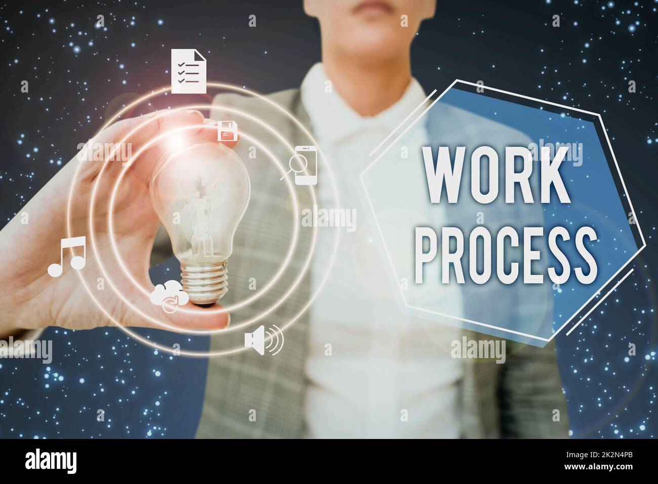 Conceptual display Work Process. Business idea Standard procedures how ...