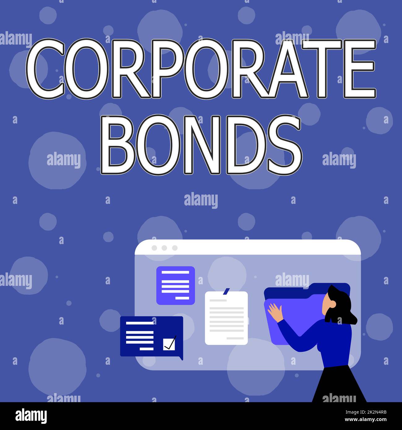 Hand writing sign Corporate Bonds. Internet Concept corporation to ...