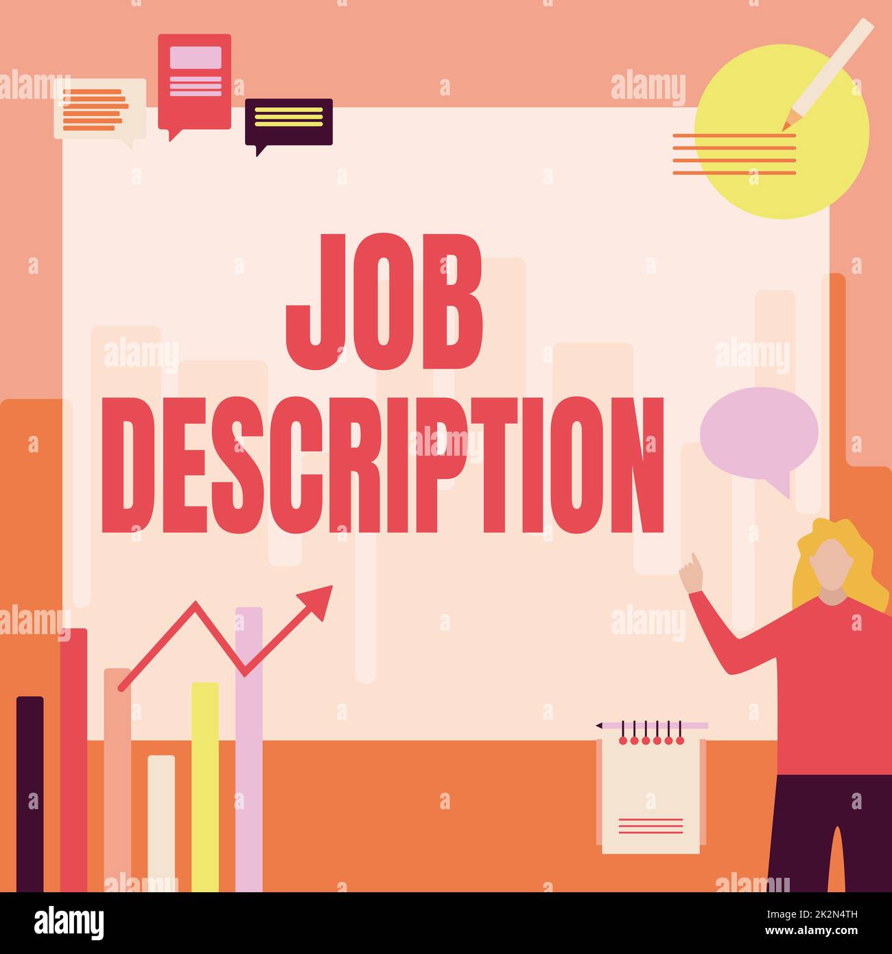 Sign displaying Job Description. Conceptual photo A document that ...