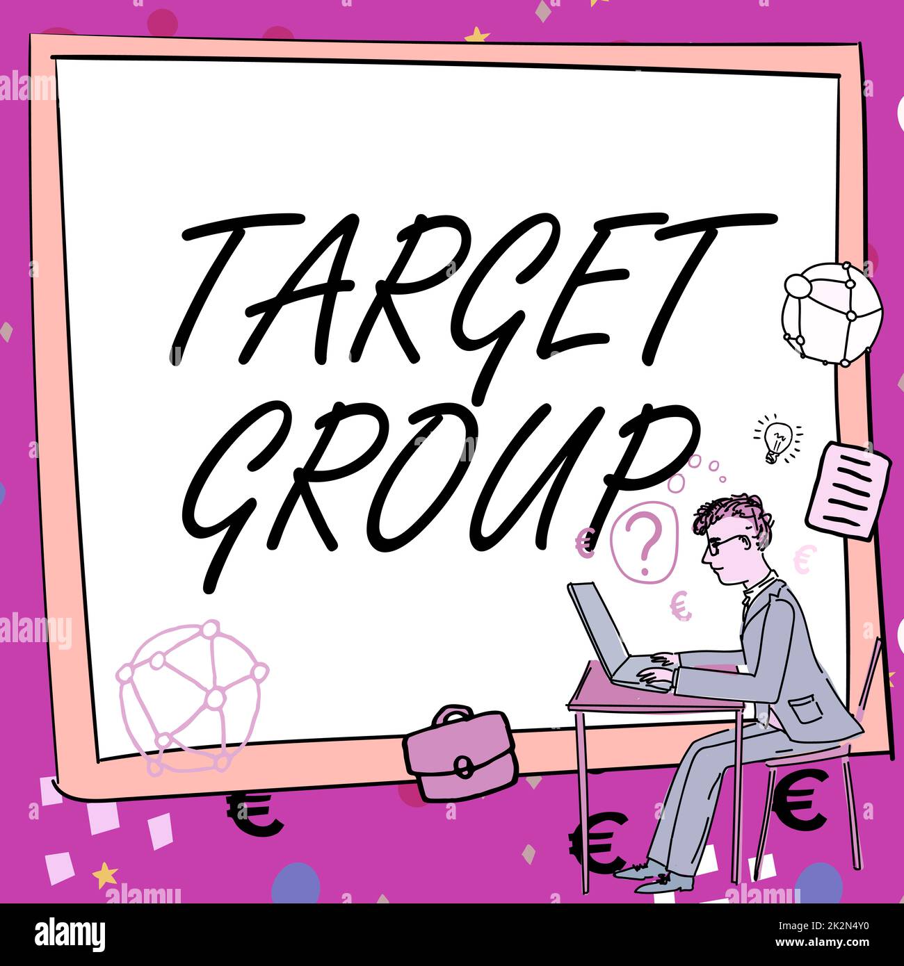 Hand writing sign Target Group. Internet Concept Particular showing ...