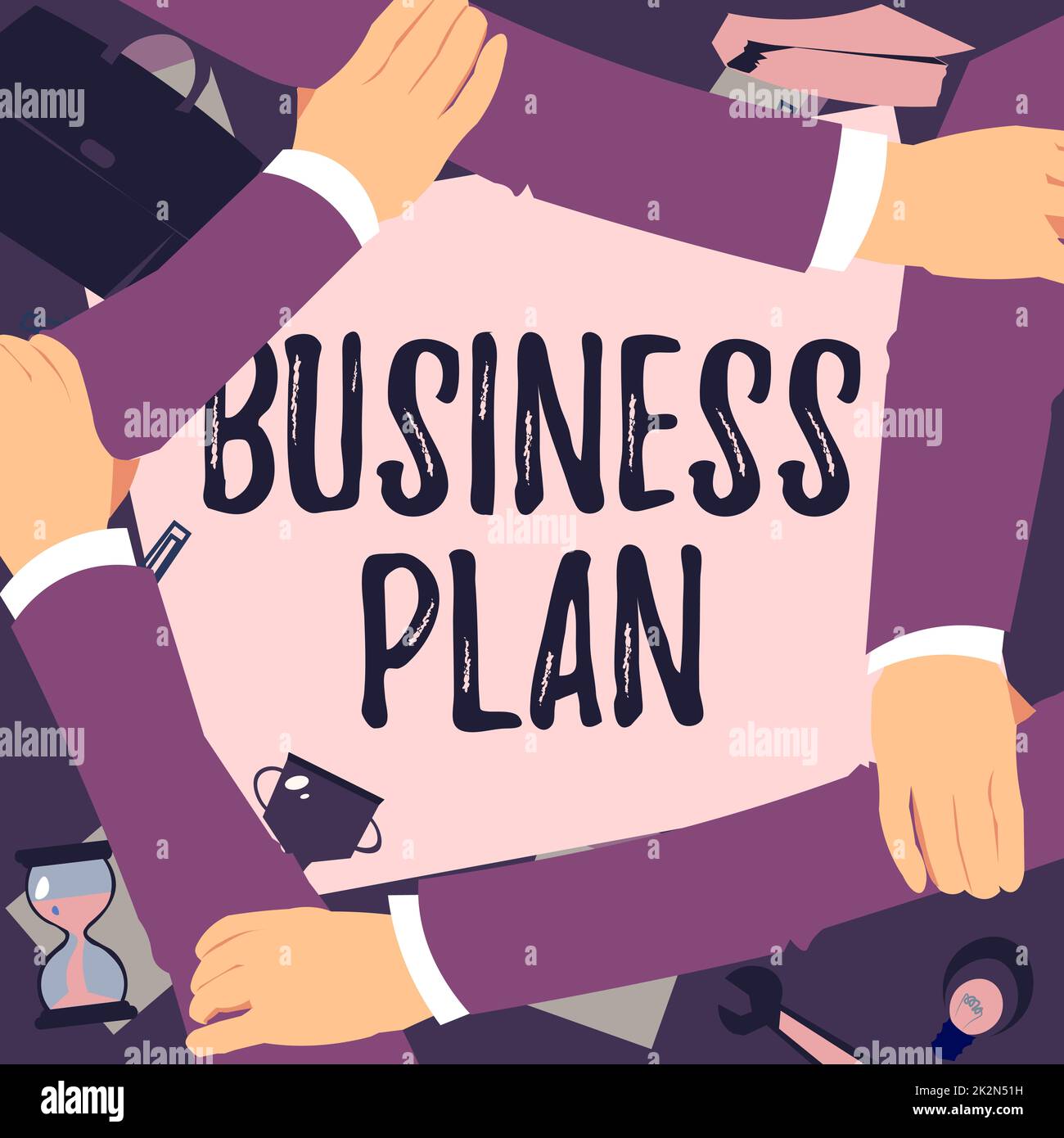 Handwriting text Business Plan. Word for Structural Strategy Goals and ...