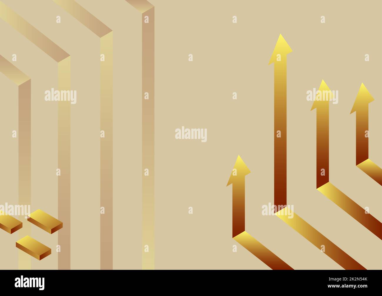 Arrow system pointing upwards symbolizing successful project completion ...