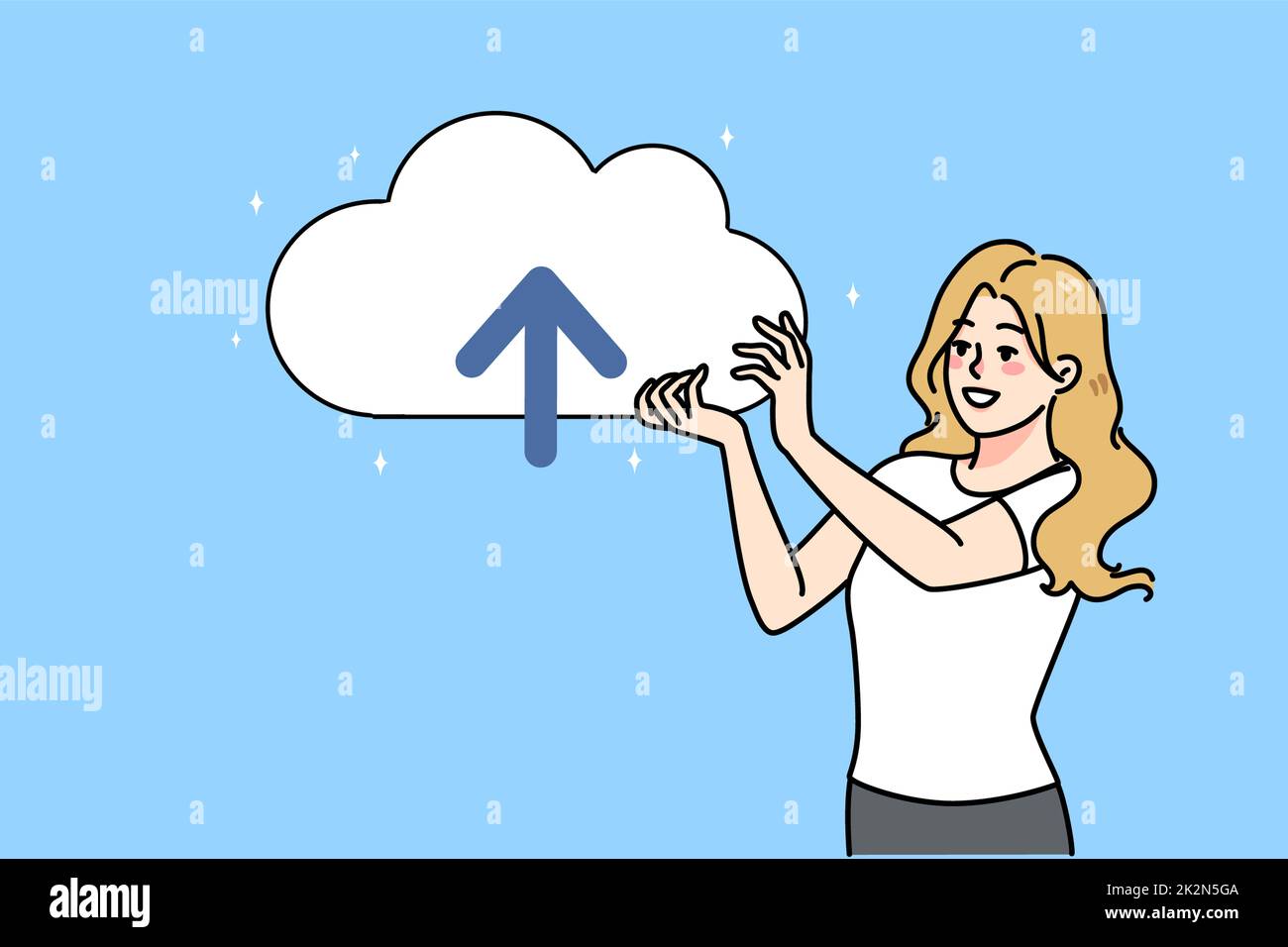 Woman drawing arrow hi-res stock photography and images - Alamy