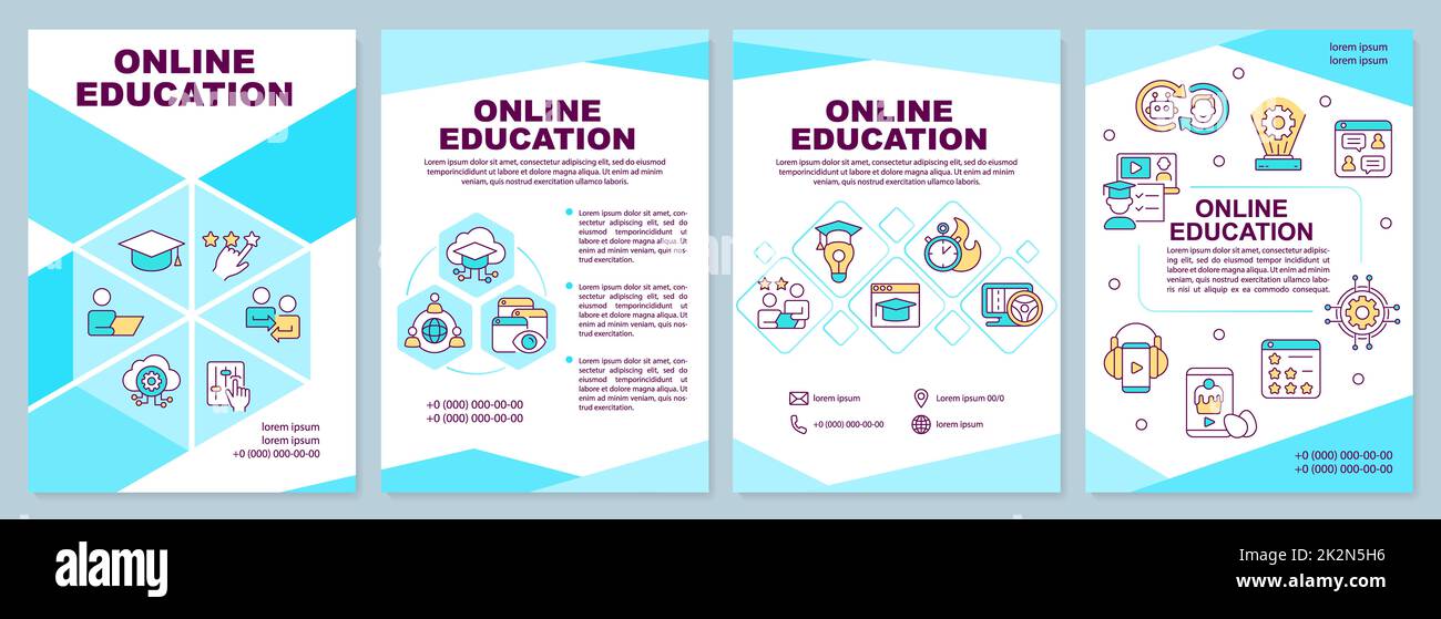 Elearning flyer hi-res stock photography and images - Alamy