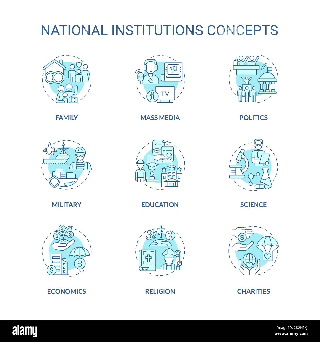 Social institutions Cut Out Stock Images & Pictures - Alamy