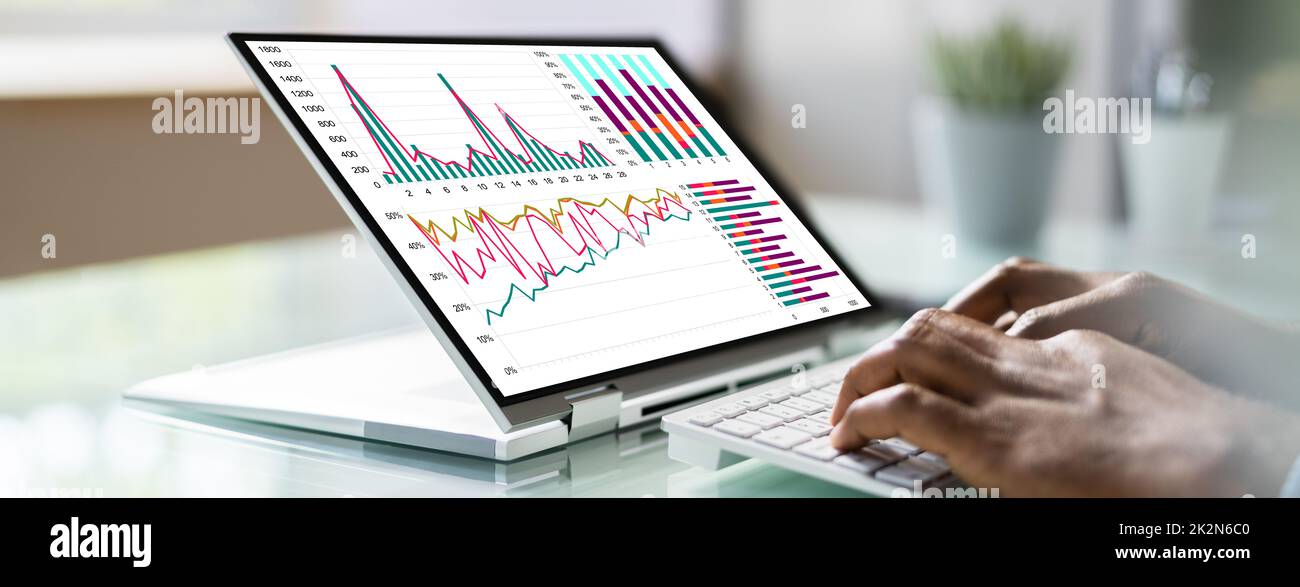 Digital Marketing Data Chart Stock Photo - Alamy