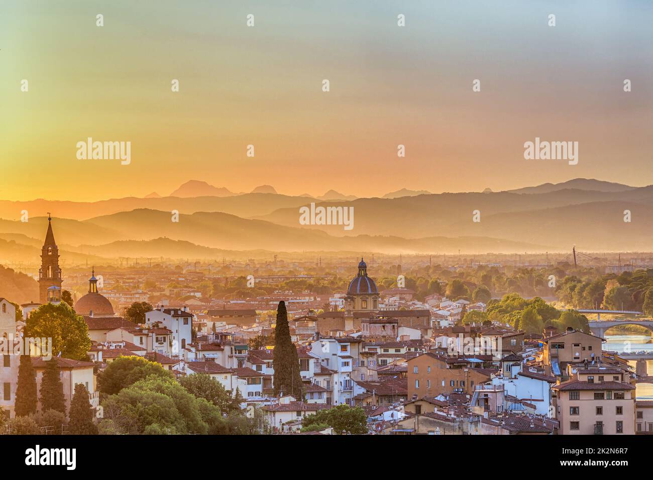 Florence skyline silhouette hi-res stock photography and images - Alamy