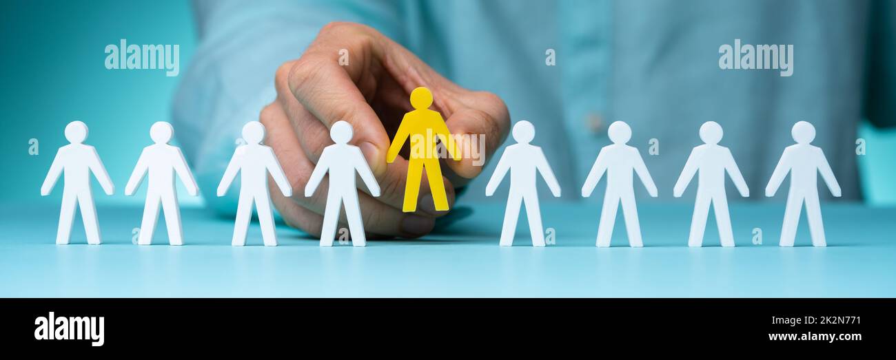Ideal Client Or Job Candidate Profile Selection Stock Photo - Alamy