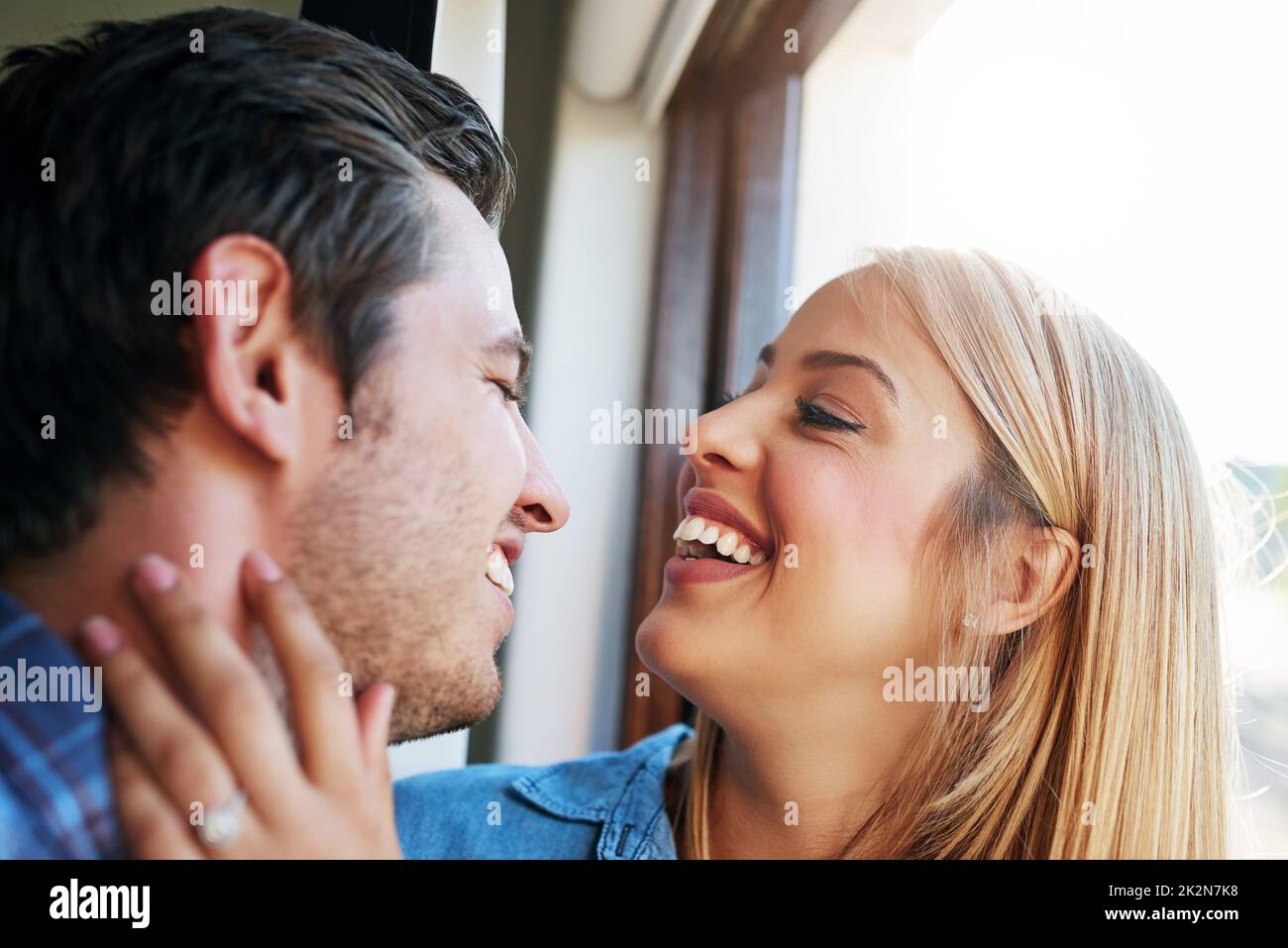 Im so in love with you. Cropped shot of an affectionate young couple ...