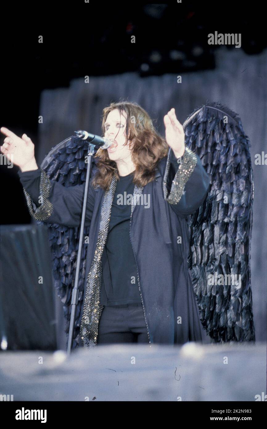 Ozzy osbourne performing on stage hi-res stock photography and images ...