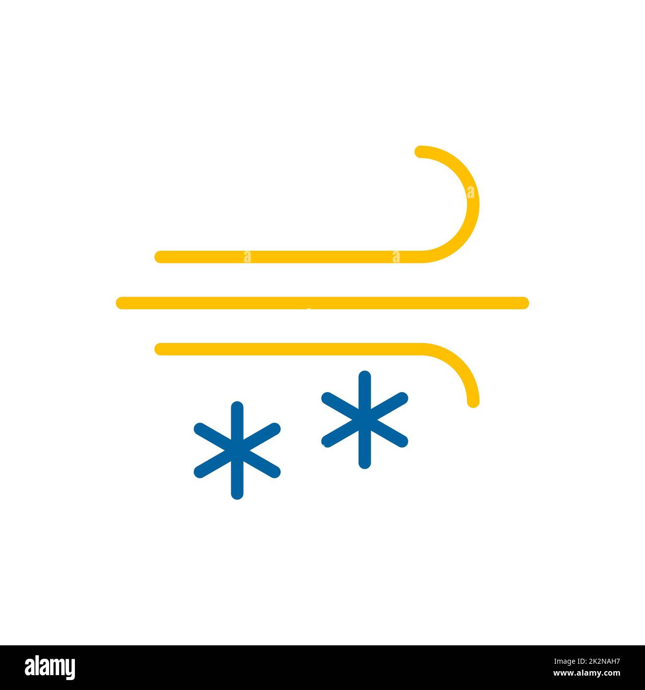 Snowstorm cold snow wind Cut Out Stock Images & Pictures - Alamy