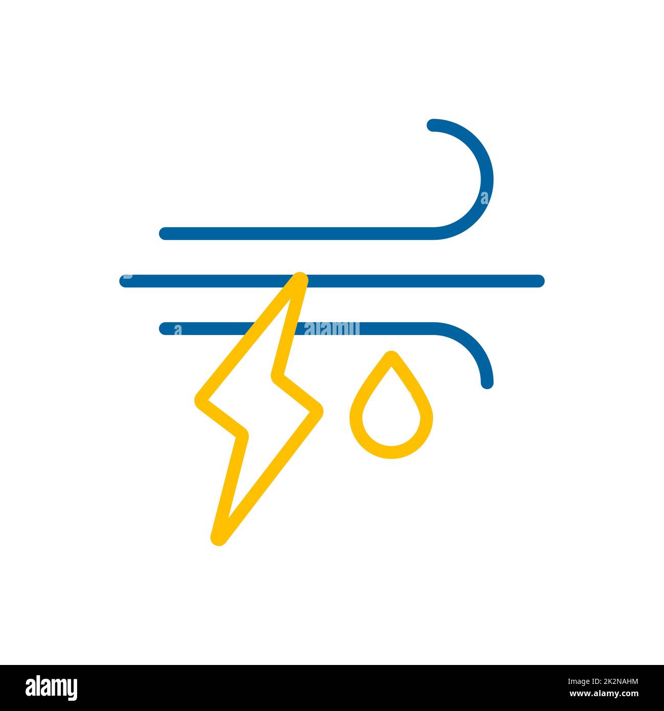 Wind lightning vector icon Cut Out Stock Images & Pictures - Alamy