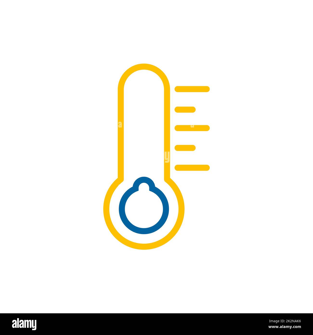 Thermometer cold vector flat icon. Weather sign Stock Photo - Alamy
