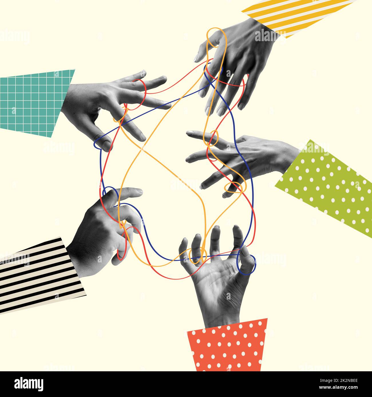 Human hands aesthetic on light background, artwork. Concept of human ...