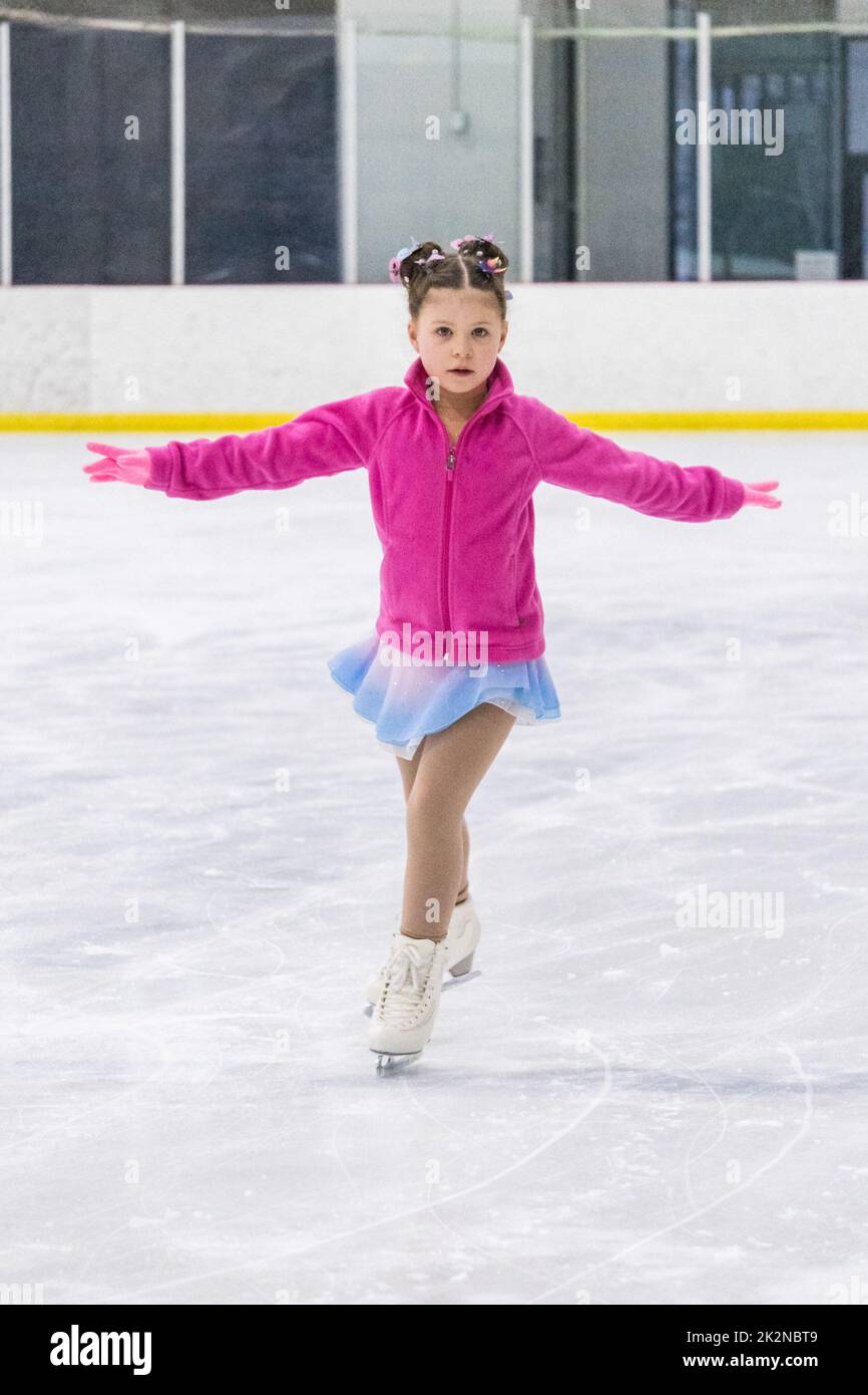 Figure skating practice Stock Photo - Alamy
