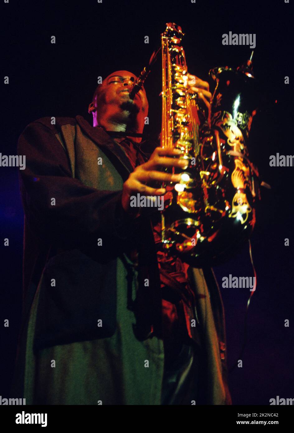 COURTNEY PINE ; live at Brixton Academy, London, UK ; Credit : Mel ...