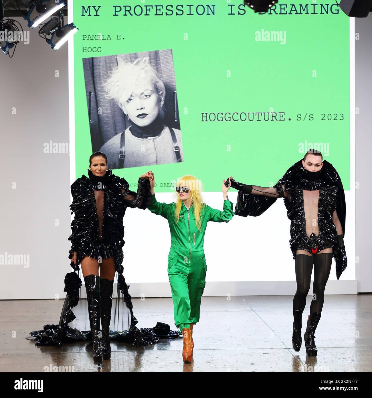 England, UK. 17 September 2022. Pam Hogg, Fashion Scout, LFW, London ...