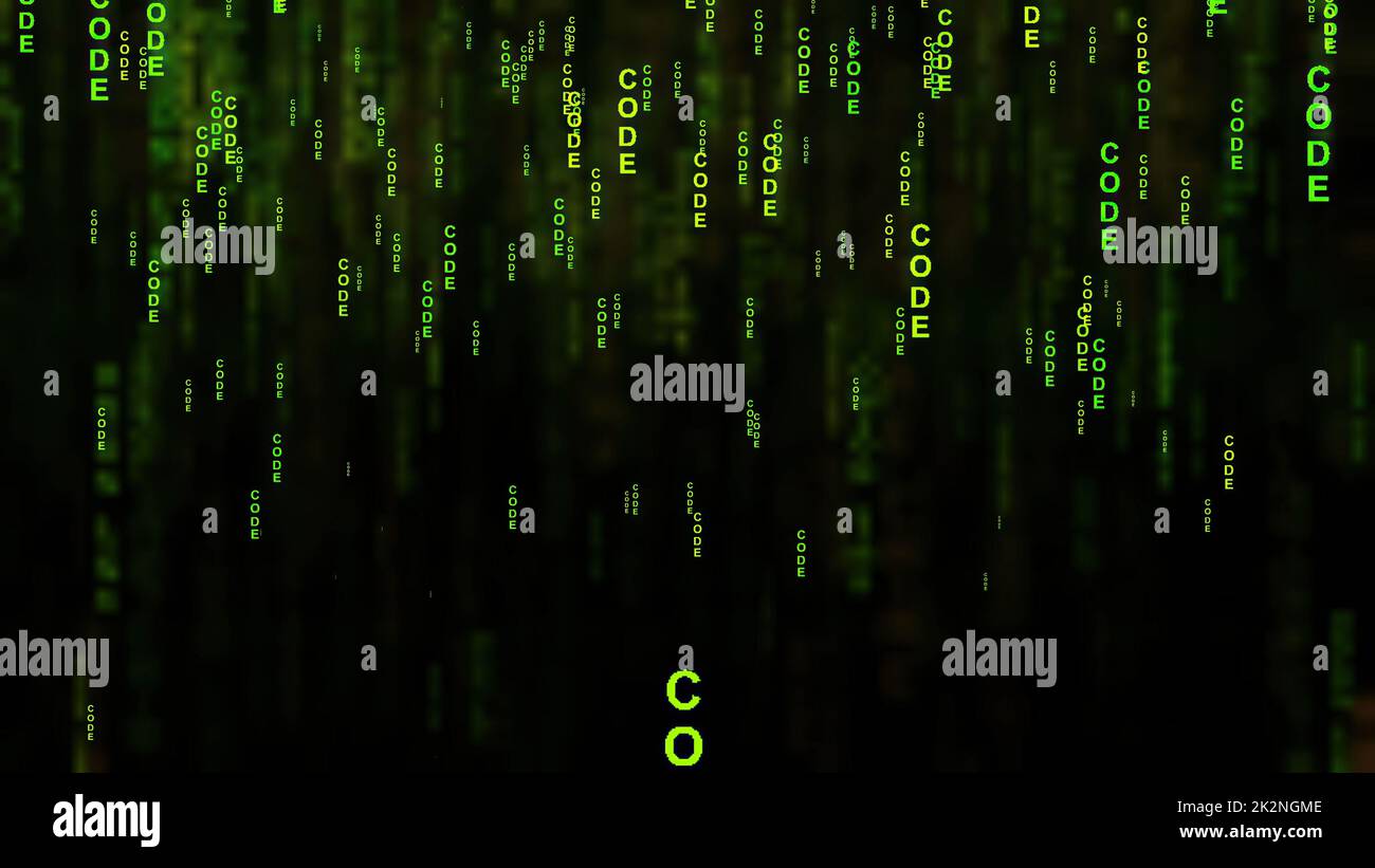 Code text on the screen concept Stock Photo - Alamy