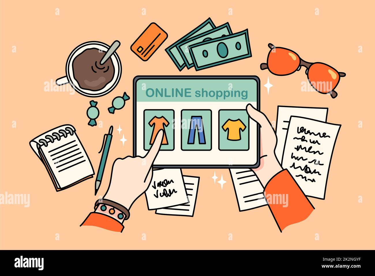 Online order internet shopping hi-res stock photography and images - Alamy