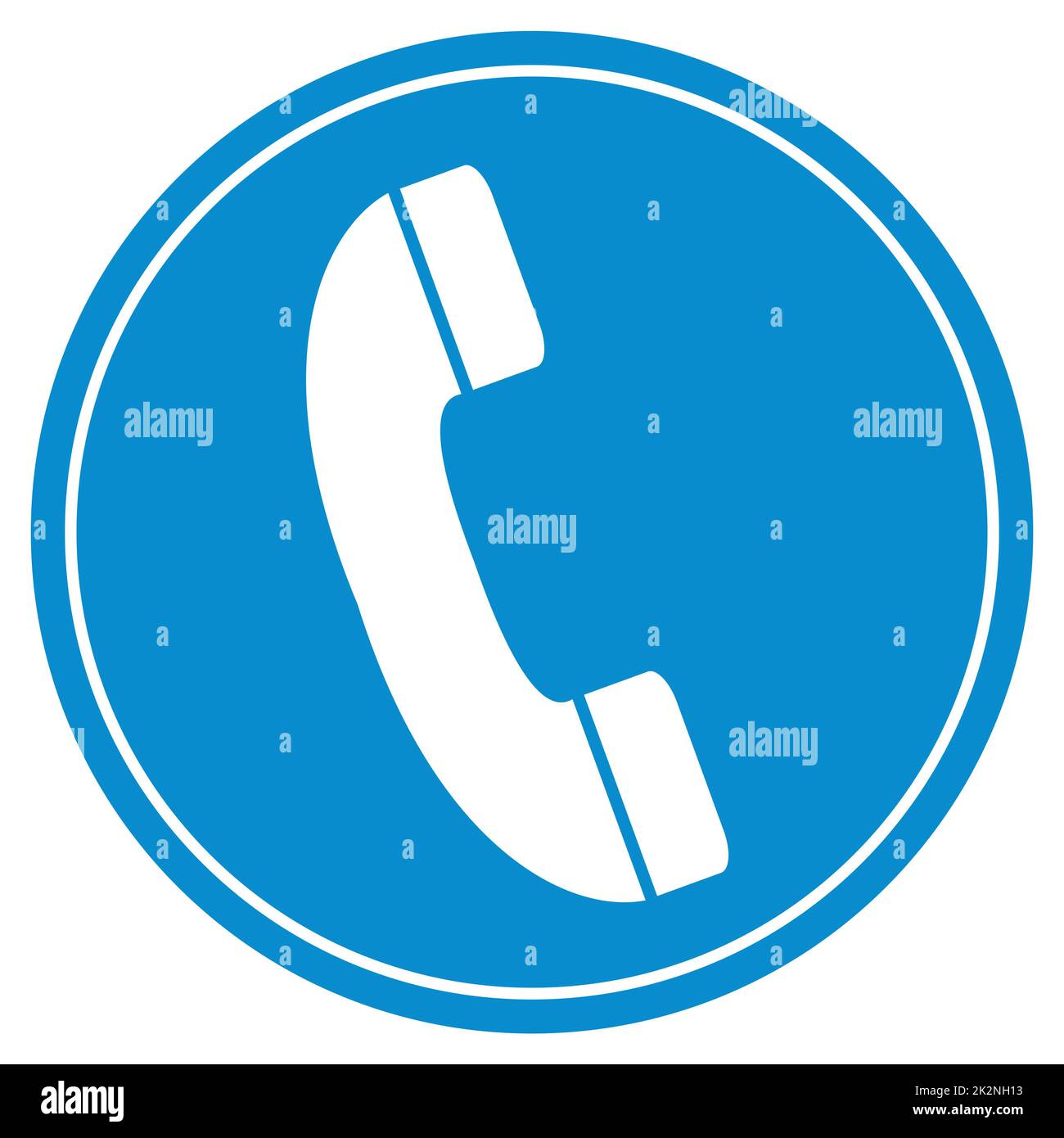 Hotline Symbol on red Button with white frame Stock Photo - Alamy