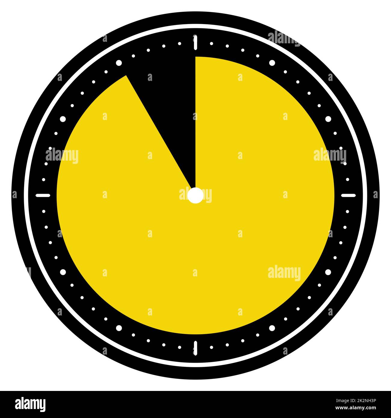 Black Clock Symbol: 55 Seconds, 55 Minutes or 11 Hours Stock Photo - Alamy