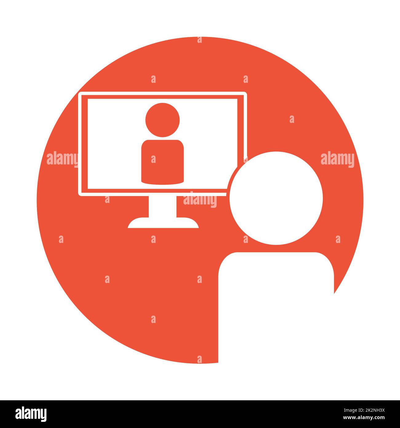 Video chat remote education Cut Out Stock Images & Pictures - Alamy