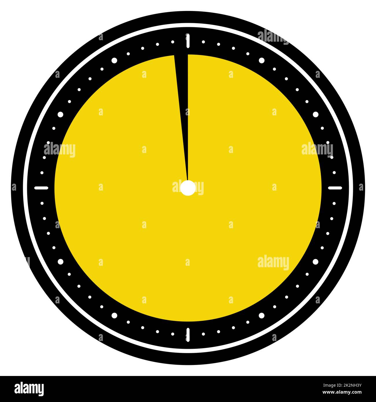 Black Clock Symbol: 59 Seconds or 59 Minutes Stock Photo - Alamy