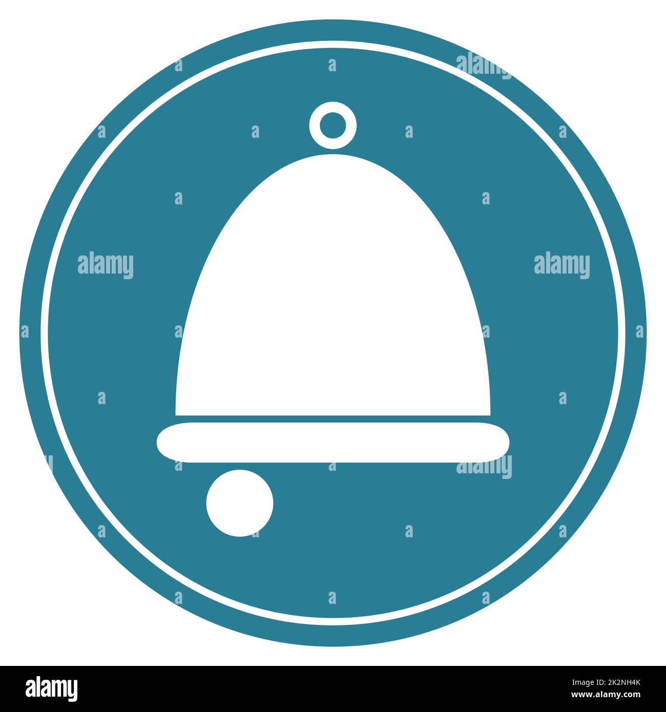 Ringing bell call icon white hi-res stock photography and images - Alamy