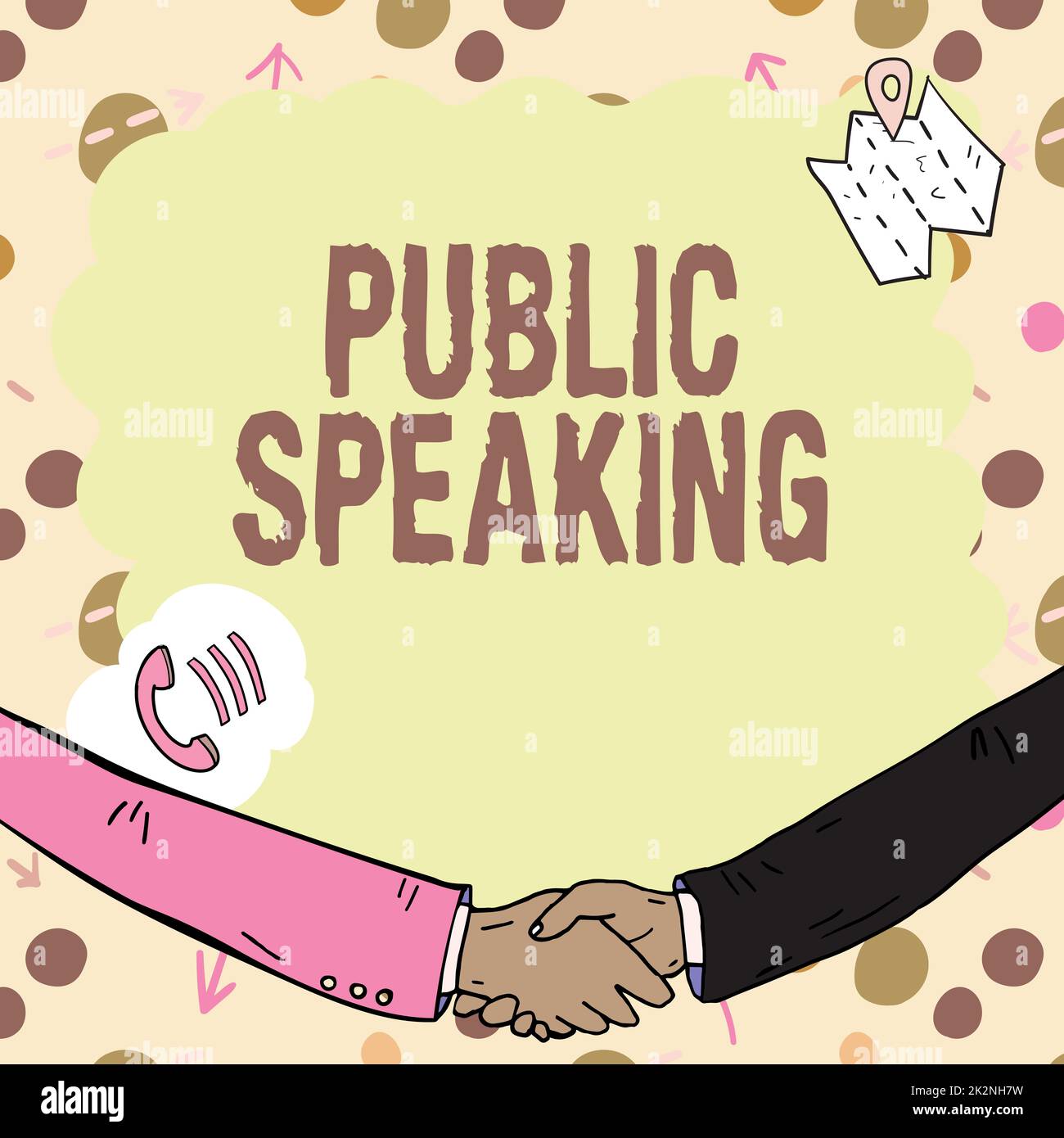 Conceptual display Public Speaking. Business concept talking showing ...