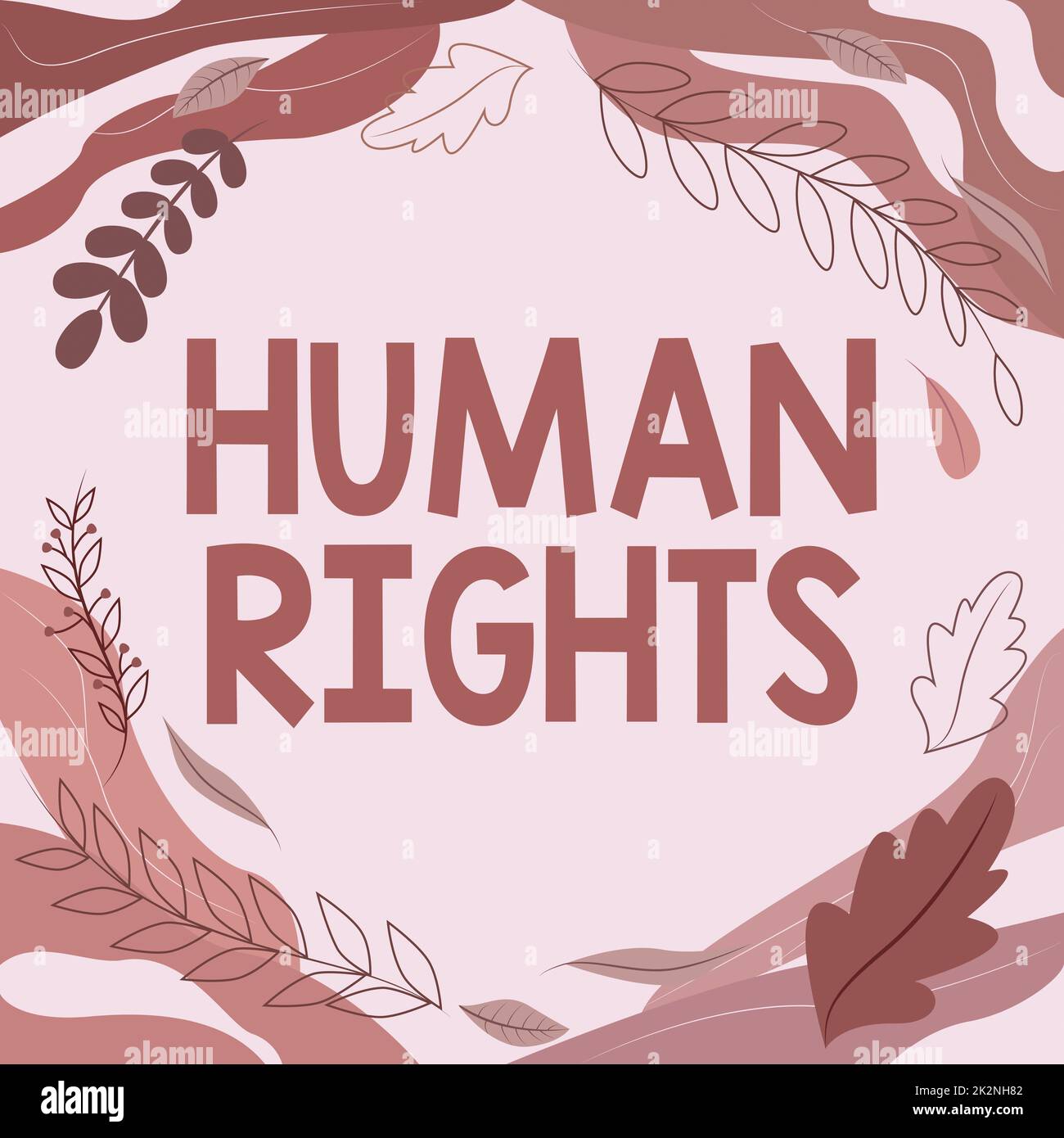 Sign displaying Human Rights. Word for Moral Principles Standards Norms ...