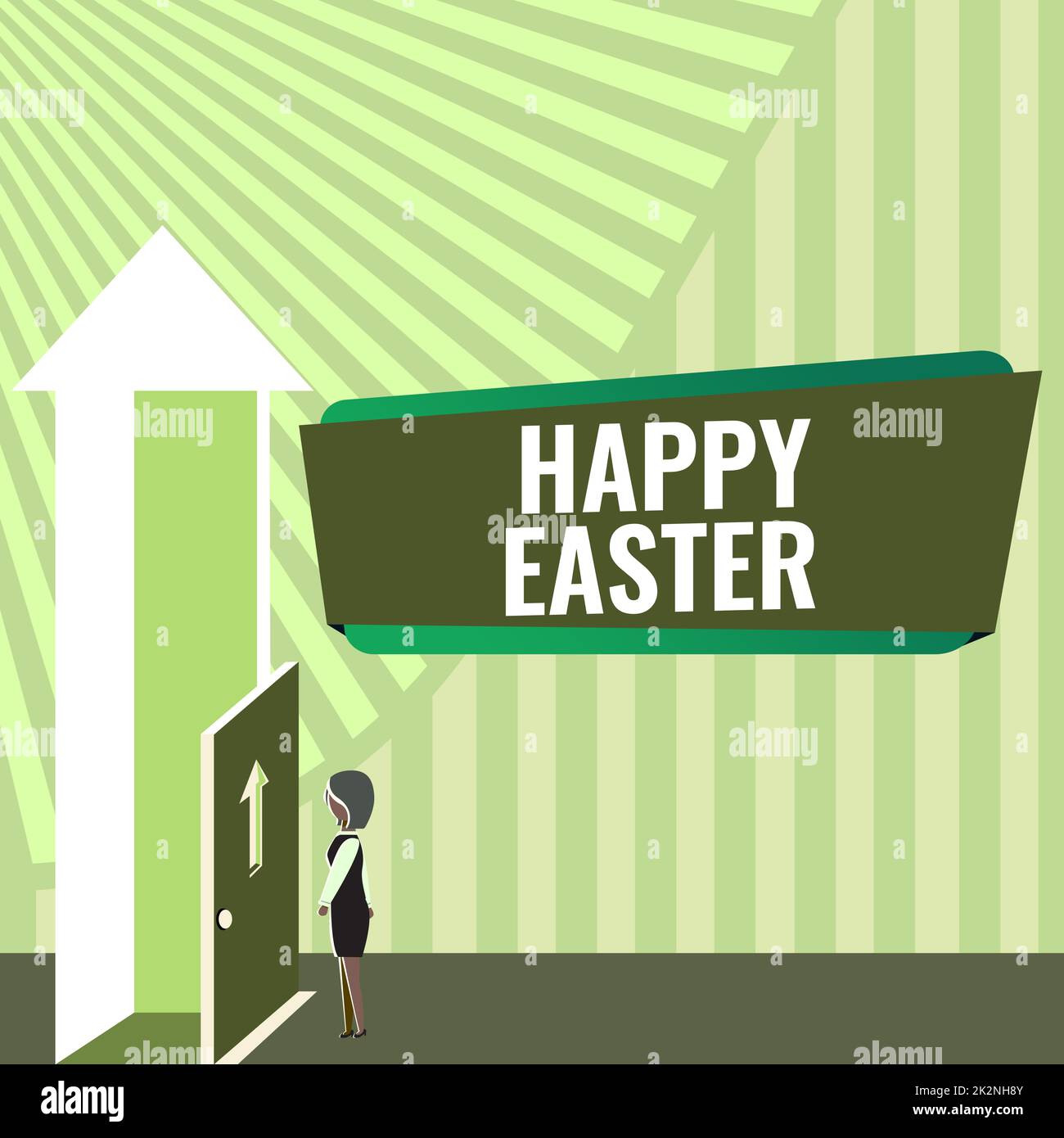 Handwriting text Happy Easter. Business concept Christian feast ...