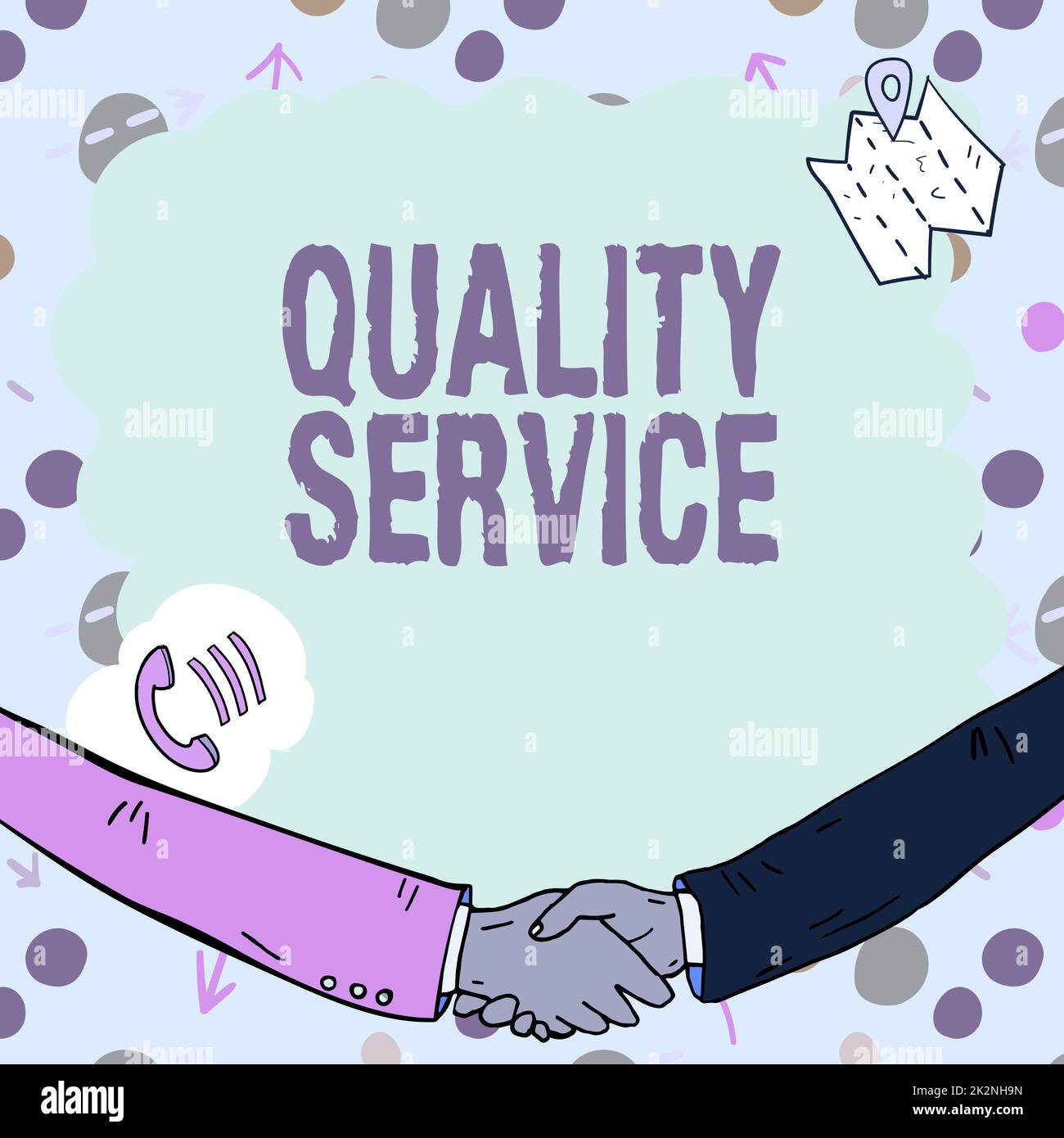 Inspiration showing sign Quality Service. Business showcase how well ...