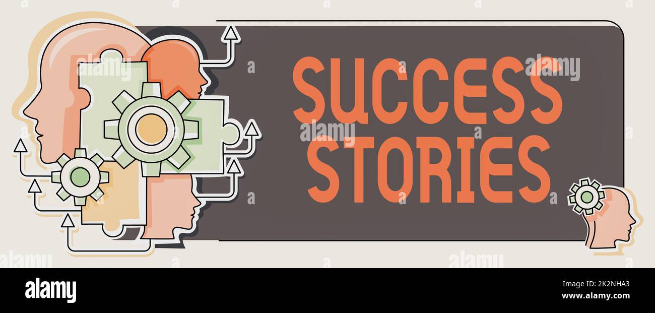 Inspiration showing sign Success Stories. Word for life of rule models ...