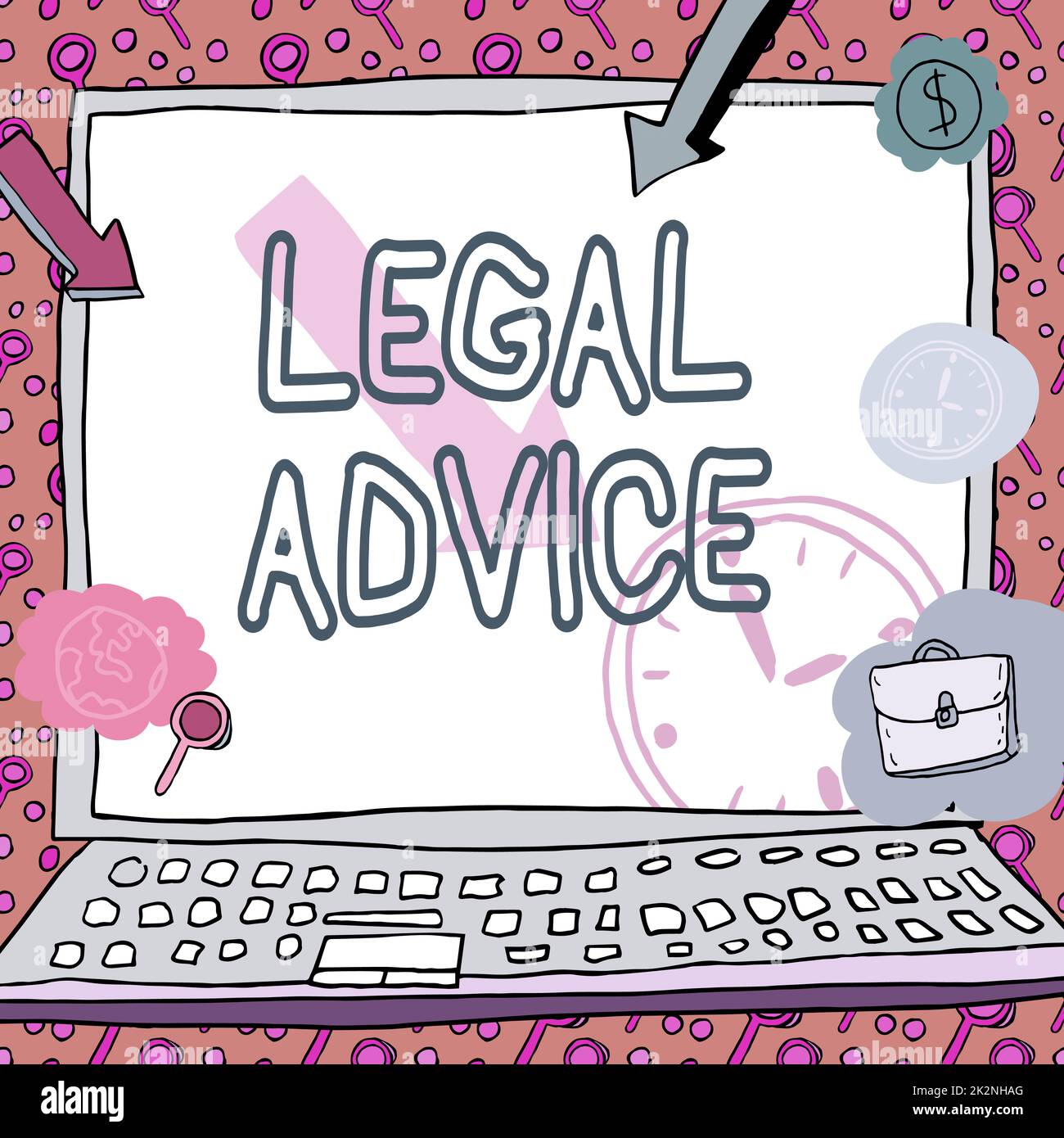 Conceptual caption Legal Advice. Word Written on Lawyer opinion about ...